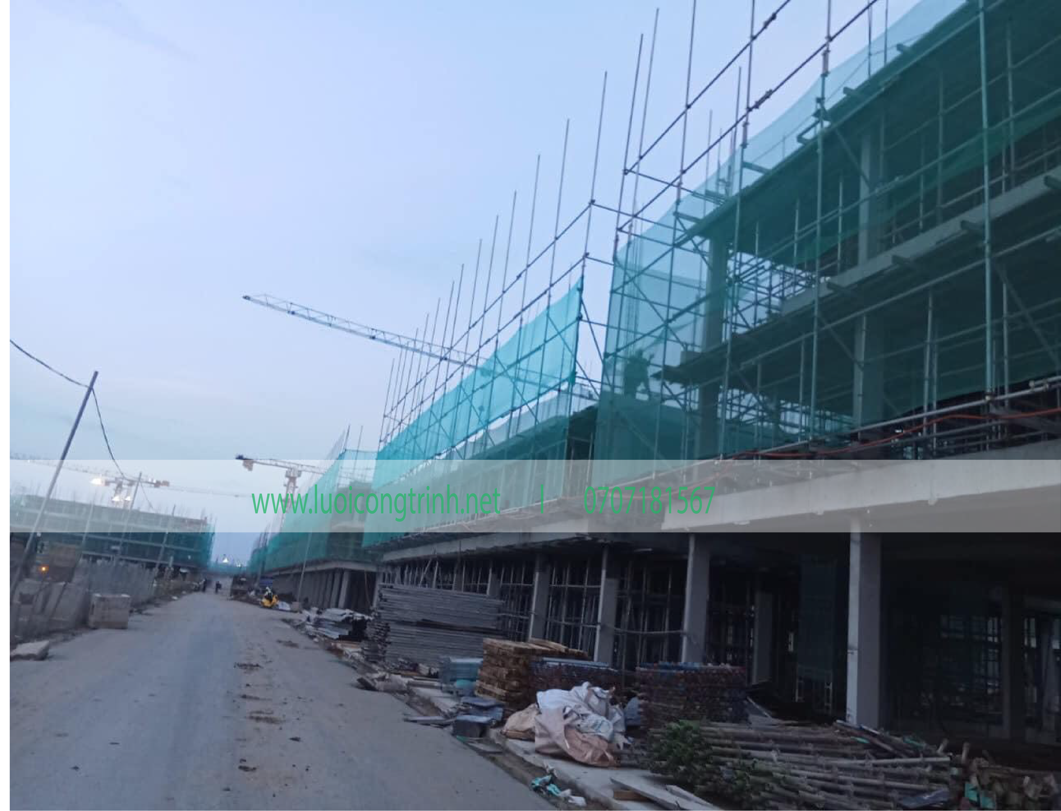 Tìm hiểu về lưới bao che công trình - Dệt lưới Ninh Phúc