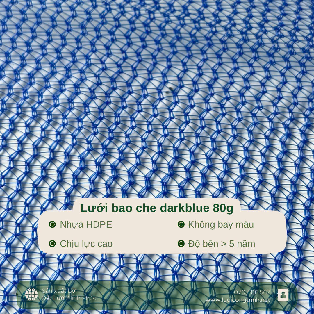 LƯỚI BAO CHE CÔNG TRÌNH 80G - Dệt lưới Ninh Phúc